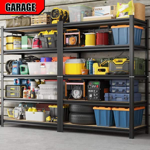Otryad 5-Tier Metal Garage Racking with Adjustable Shelve, Heavy Duty ...