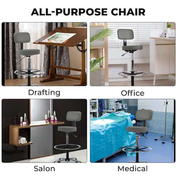 Zeny rolling laptop desk table angle & height store