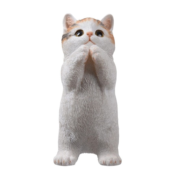 HI-LINE GIFT LTD 7 in. H Calico Cat Kitten Statue Praying 87699-04 ...