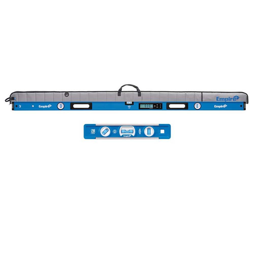 Milwaukee 72 in. True Blue Digital Box Beam Level with Case with 9 in ...