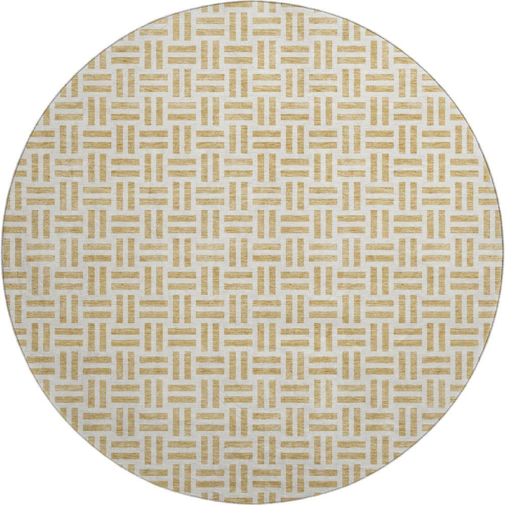 Addison Rugs Mayfield Premium Machine Washable Abstract AMF978 Gold 8 ...
