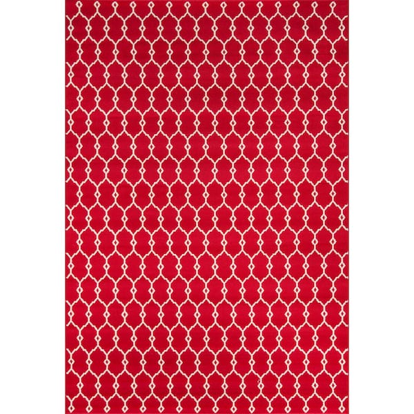 Momeni Baja Red 7 ft. x 10 ft. Indoor/Outdoor Area Rug BAJA0BAJ ...