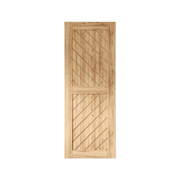 HOMACER XT4 26 in. x 80 in. C-Panel Solid Core Unfinished Slanted ...