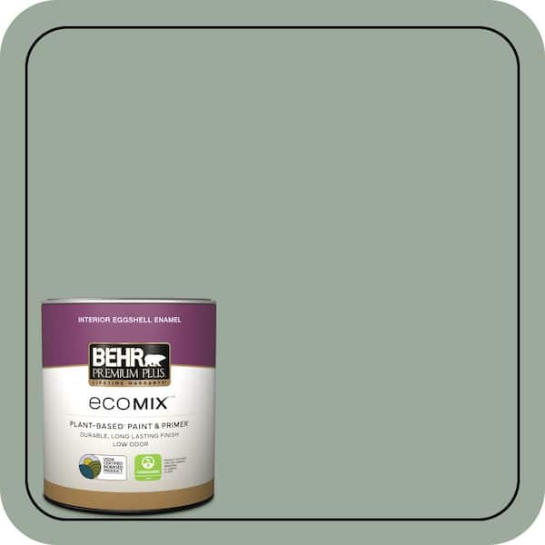 BEHR PREMIUM PLUS 1 qt. #450F-4 Scotland Road Eggshell Enamel EcoMix ...