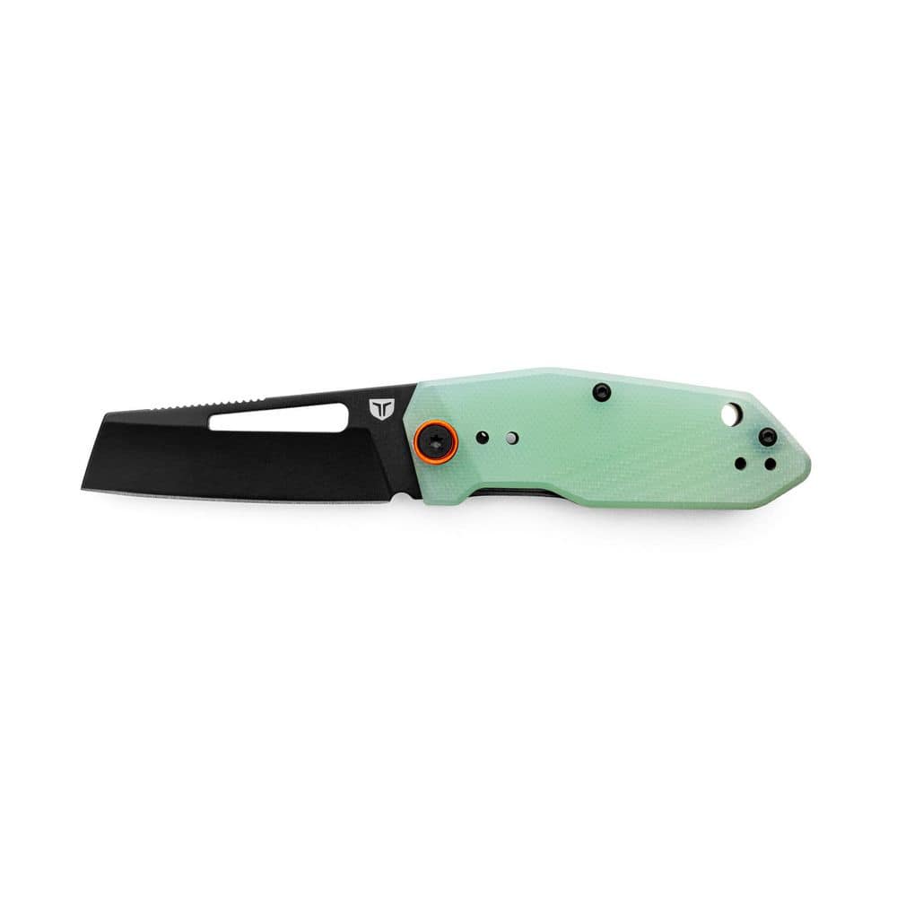 TRUE Berm 2.5 in. Cleaver Blade Ball Bearing Flipper Knife with G10 ...