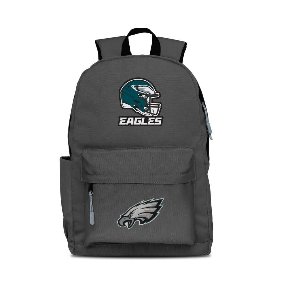 Mojo 17 in. Gray Philadelphia Eagles 2-Logo Campus Laptop Backpack ...