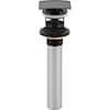 Delta Square Push Pop-Up with Overflow in Matte Black 72175-BL - The ...