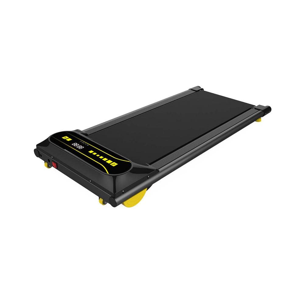 COWLOWN Black Portable Walking Pad Running Machine, Treadmill with LED ...