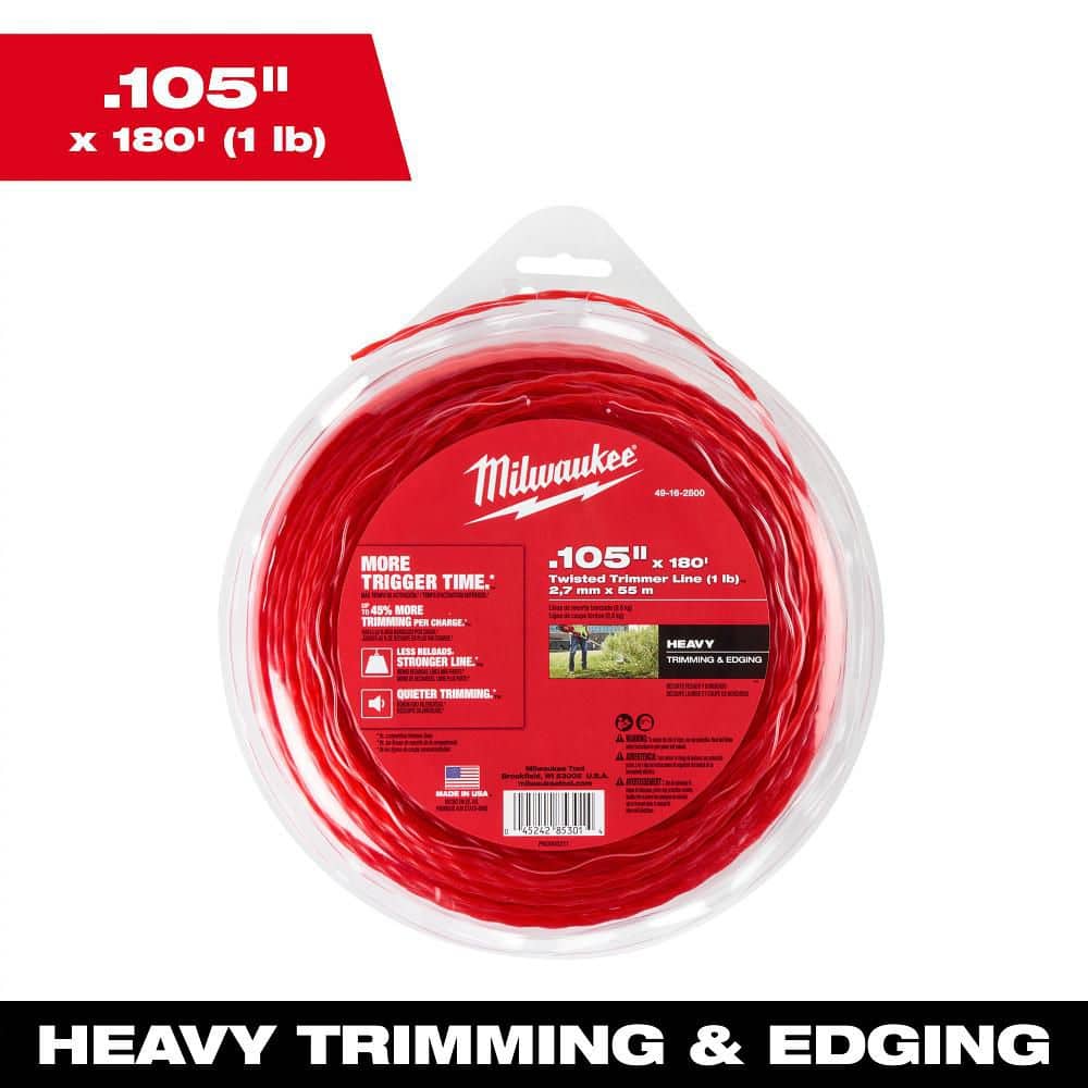 Milwaukee 0.105 in. x 180 ft. Trimmer Line 49-16-2800 - The Home Depot
