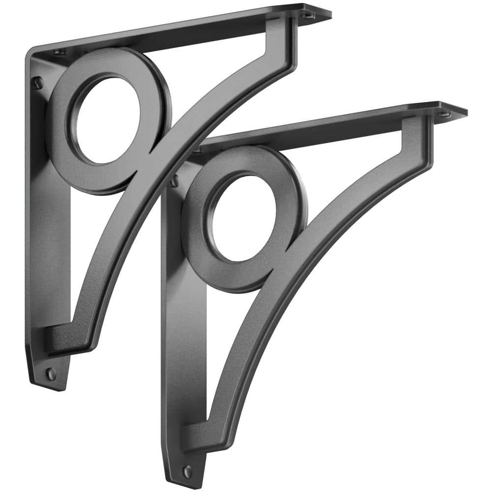 Starby Park Circle Designer 10 in. L Black Iron Decorative Heavy Duty ...