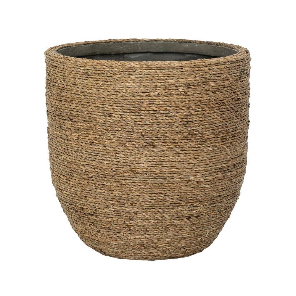 PotteryPots Cody 8.66 in. L Straw Grass Color Planter- made of ...