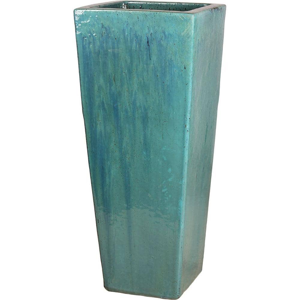 15 in. Azul Ceramic Malibu Square DG-51B-AZ - The Home Depot