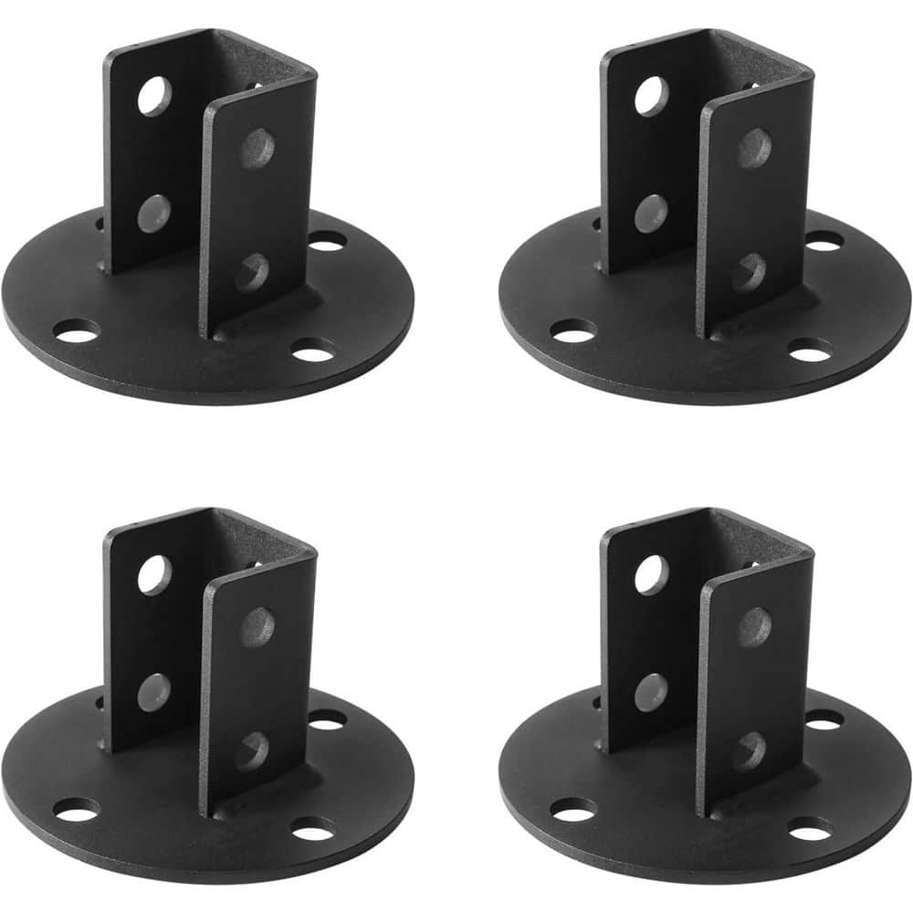 KIWDZFU Carbon 5.1 in. x 5.1 in. 4 Holes Mount 1-5/8 in. Single Strut ...