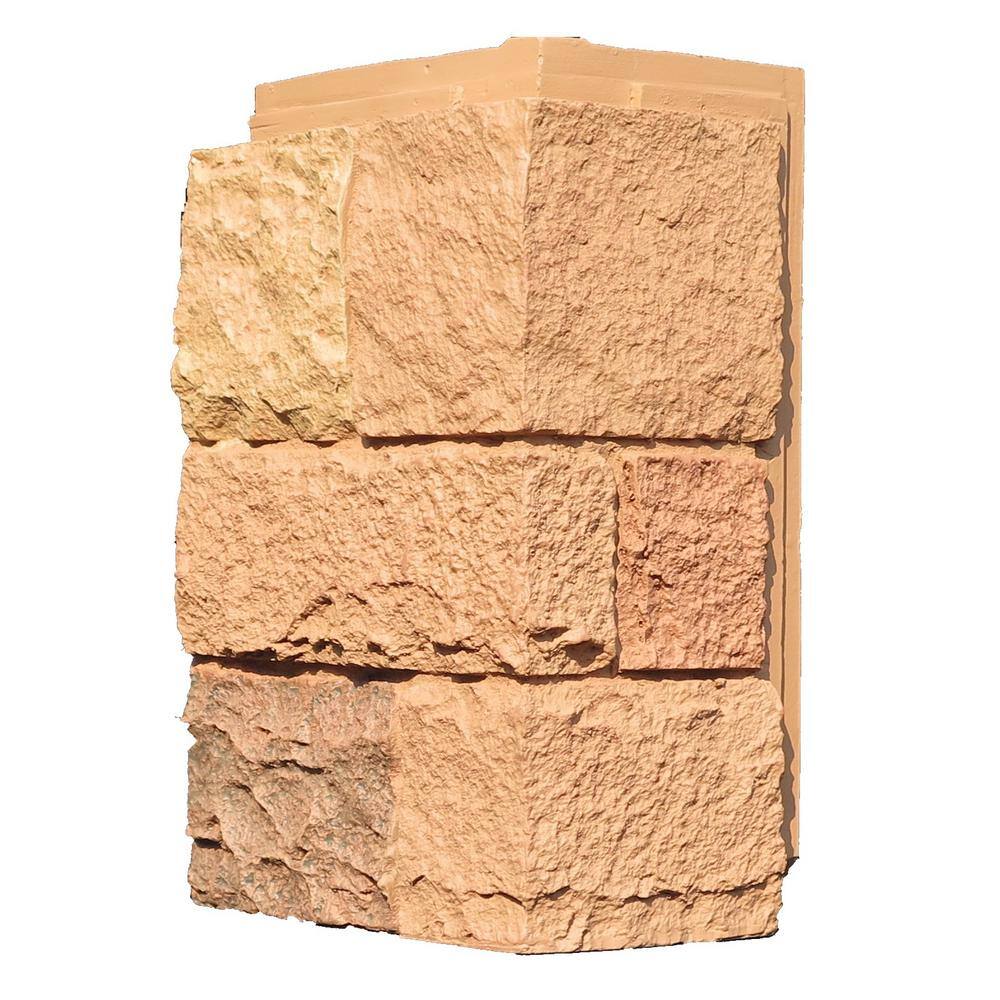 NextStone Castle Rock Canterbury Red 11 in. x 7 in. Faux Stone Siding ...