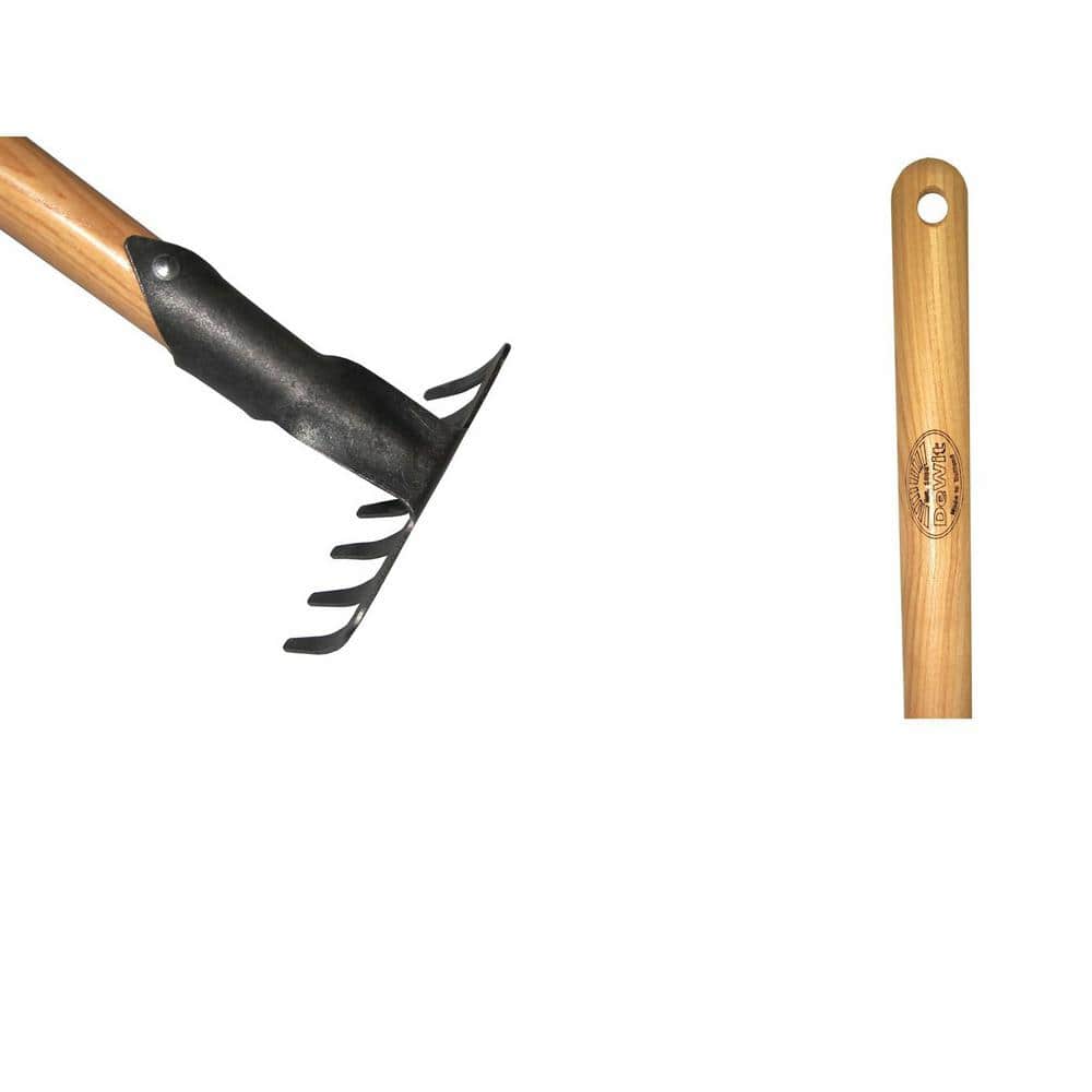 DeWit Junior 27 in. L Handle Rake 31-3178 - The Home Depot