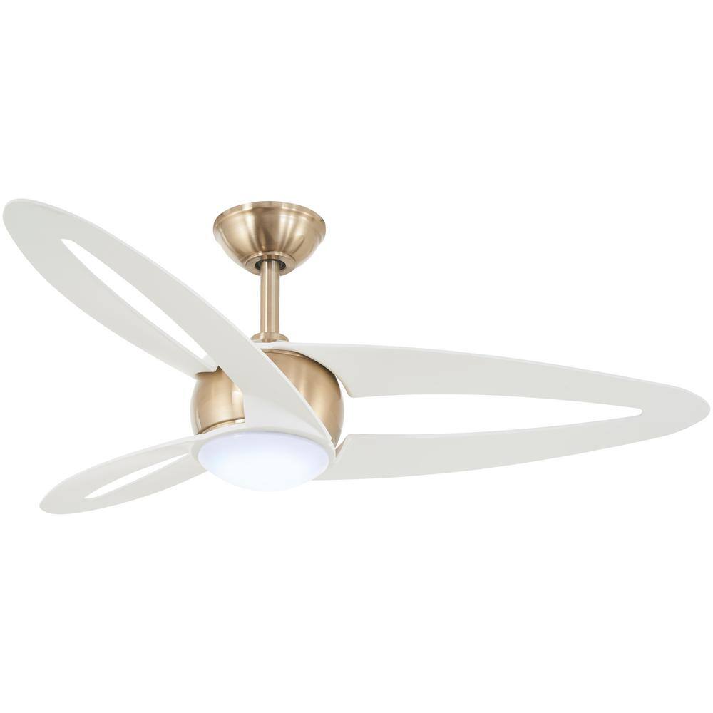 Hampton Bay Torte 46 in. Indoor Brass Standard Ceiling Fan with CCT ...