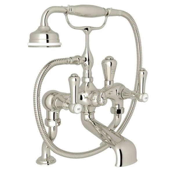 PERRIN & ROWE Georgian Era 3-Handle Claw Foot Tub Faucet In Polished ...
