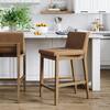 Nathan James Gracie 24 in. Modern Counter Height Bar Stool with Back ...
