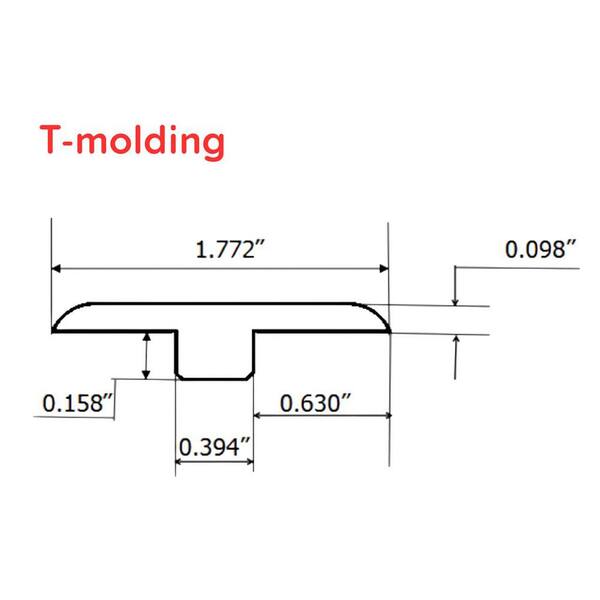 Deco Products Hydrostop Golden Pine 1.8 in. W x 94 in. L Waterproof PVC ...