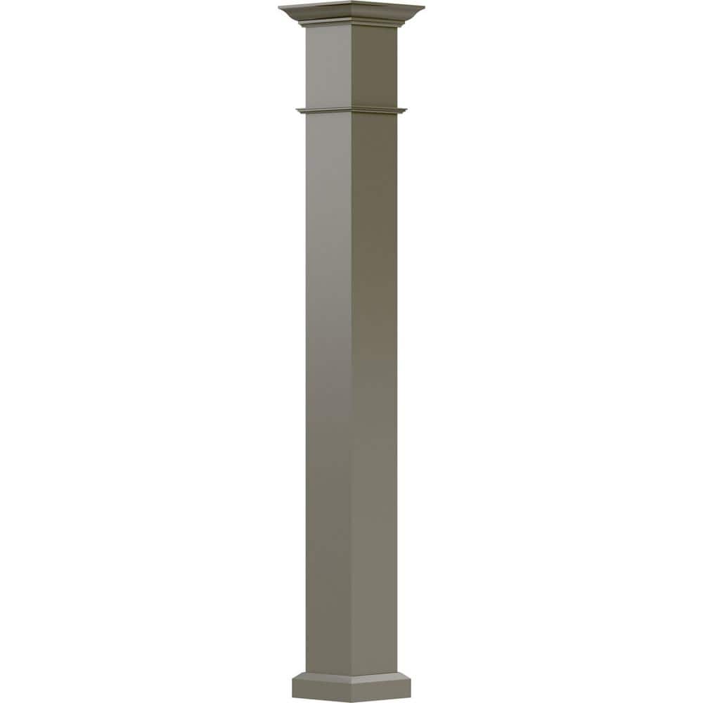 AFCO 8' x 5-1/2" Endura-Aluminum Wellington Style Column, Square Shaft ...