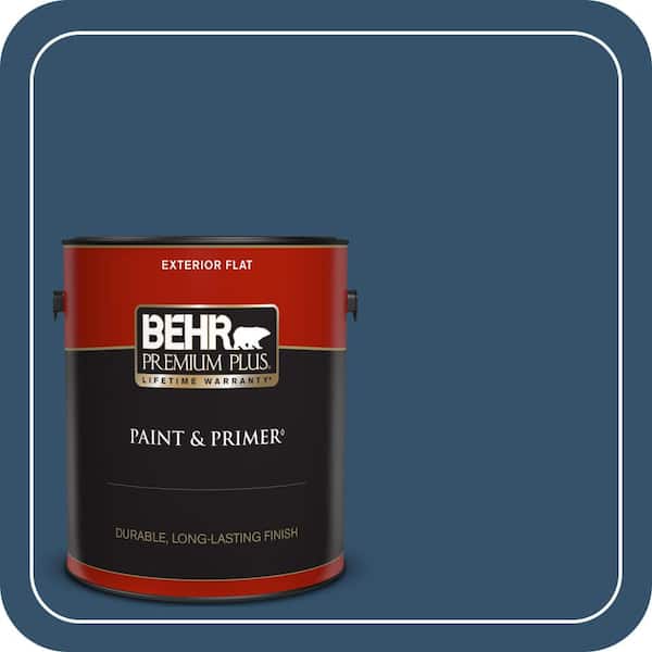 BEHR PREMIUM PLUS 1 gal. #MQ5-58 Velvet Rope Flat Exterior Paint ...