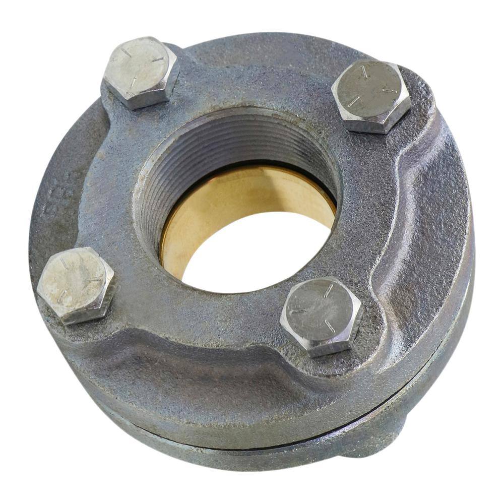 PLUMBFLEX 3 in. Female x Sweat Flanged Dielectric Union Galvanized Cast ...
