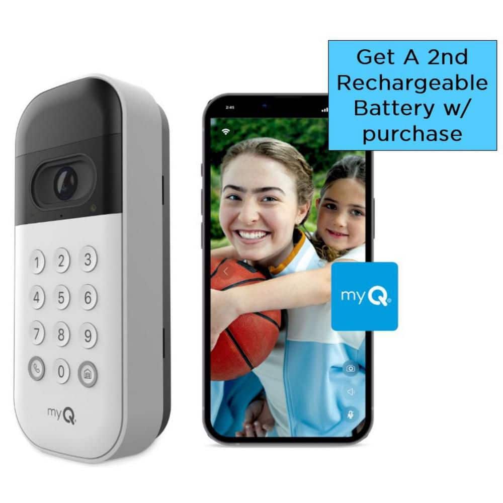Chamberlain myQ Smart Wireless Garage Door Video Keypad Plus 2nd ...