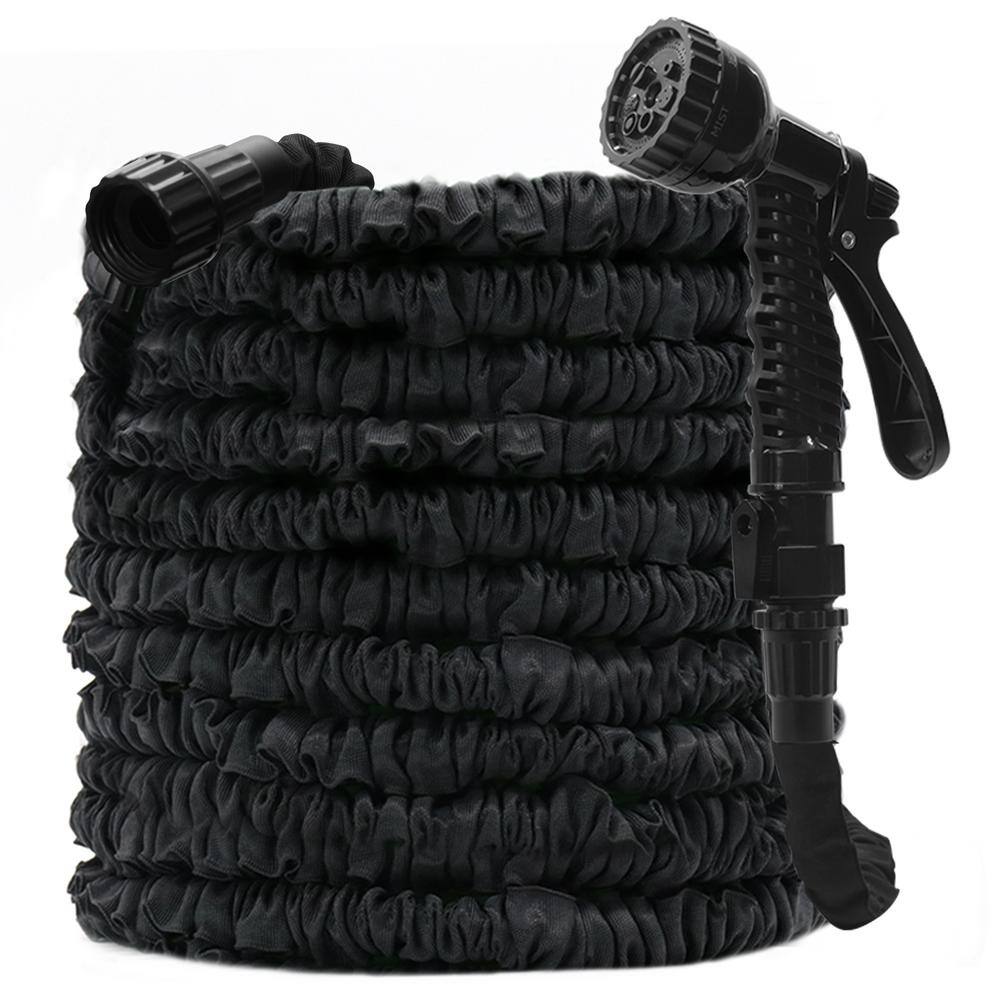 GardenJoy 3/4 in. x 100 ft. Expandable Water Hose with 7 Function Spray ...