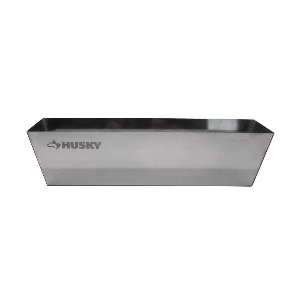 Husky 12 in. Laser-Welded Stainless Steel Mud Pan MPX12V-HUS - The Home ...
