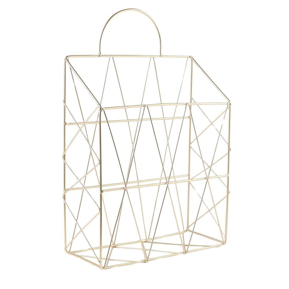 Afoxsos Hanging Wall Files Magazine Holder, Decorative Organizer Metal ...