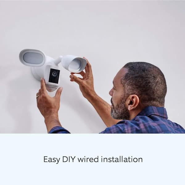 Ring Floodlight Cam Pro Wired Security Camera with 2K Video, Ring ...