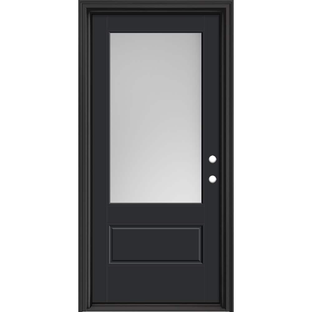 Masonite Performance Door System 36 in. x 80 in. VG 3/4-Lite Left-Hand ...