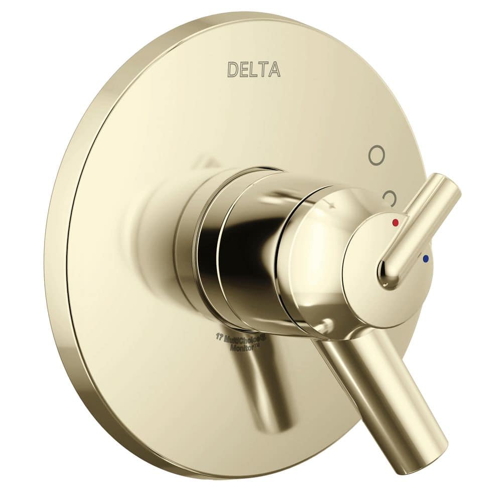 Delta Trinsic 1-Handle Wall Mount Valve Trim Kit in Polished Nickel ...