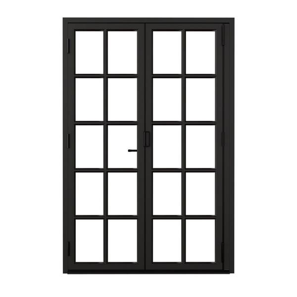 ARK DESIGN 60 in. x 80 in. Left Swing/Outswing Double Tempered Glass ...