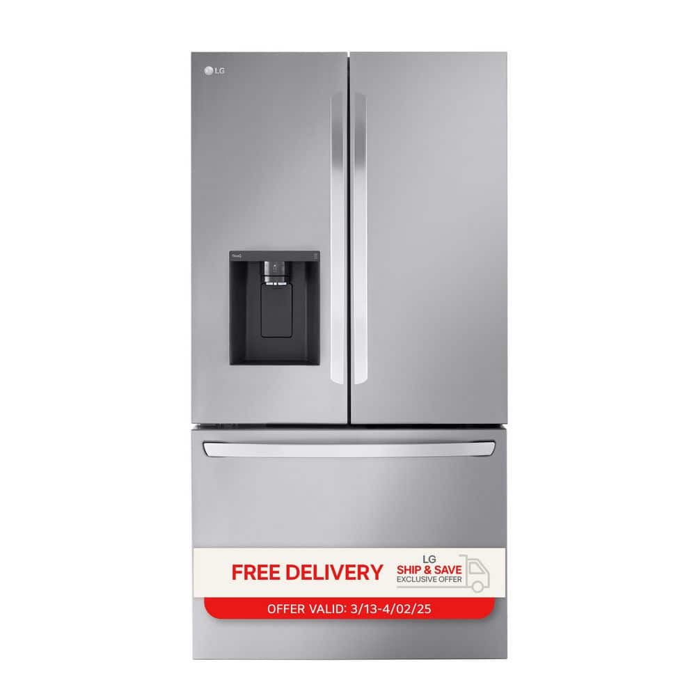 LG 26 cu. ft. Smart Counter-Depth MAX French Door Refrigerator with ...