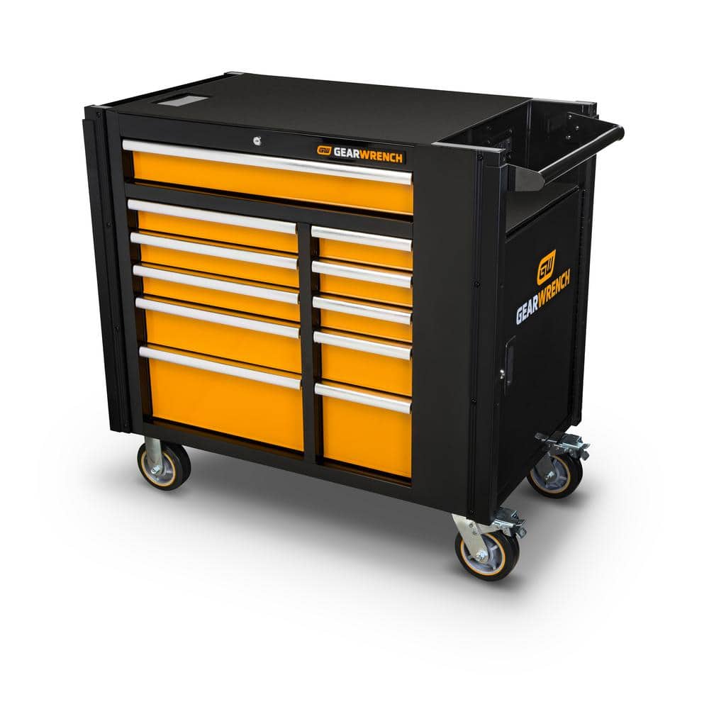 GEARWRENCH 42 in. 11-Drawer Mobile Work Station Utility Cart with 6 in ...