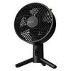 SHARPER IMAGE SPIN10 10" 3-Speed Oscillating Table Fan, Black FA1-0122 ...