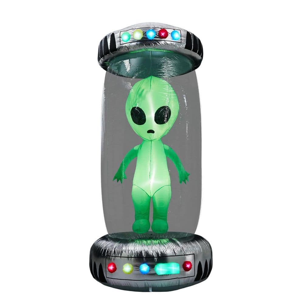 Karl home 8.2 ft. UFO with Alien Halloween Inflatable Outdoor ...