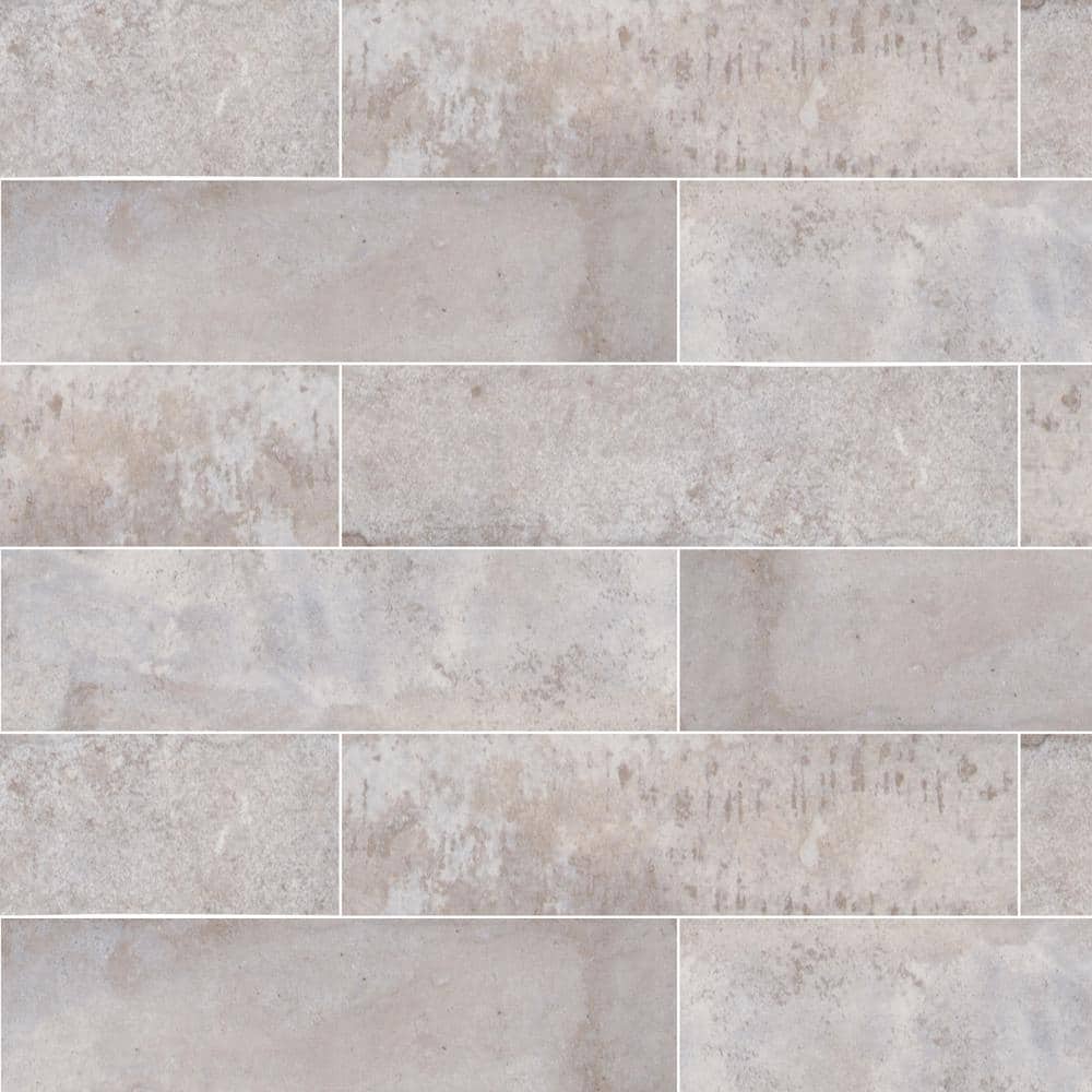 MSI Abbey Brick 2 in. x 10 in. Matte Porcelain Floor and Wall Tile (5. ...