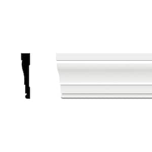 Ekena Millwork 2 in. x 5/8 in. x 96 in. Drip Cap Moulding, PVC 6069252 ...