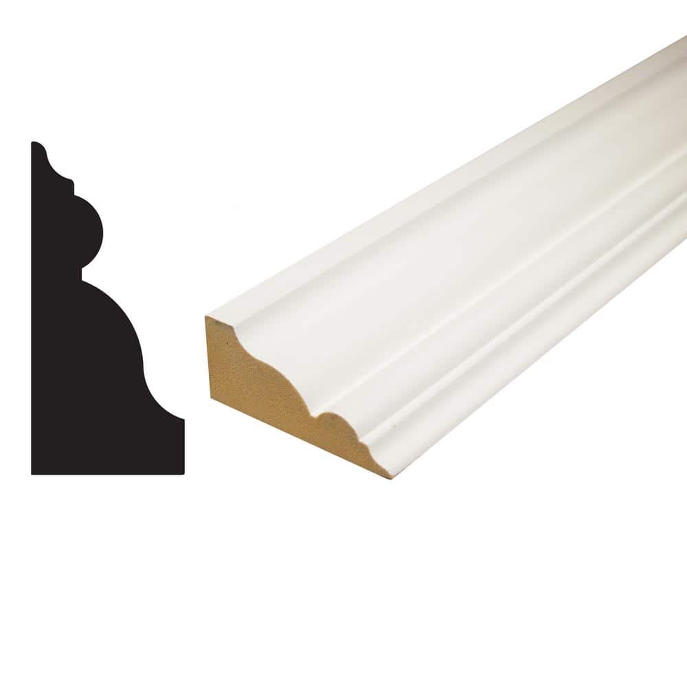 Alexandria Moulding 1-1/4 in. D x 2-3/4 in. W x 96 in. L MDF Primed ...
