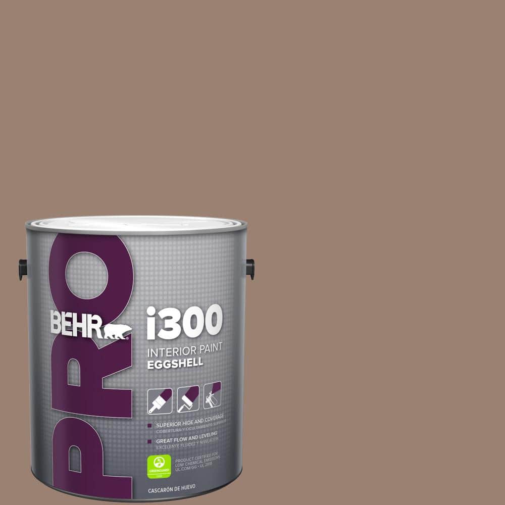 BEHR PRO 1 gal. #N190-5 Frontier Brown Eggshell Interior Paint PR33301 ...