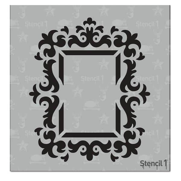 Stencil1 Rococo Frame 2 Small Stencil S1_01_213_S