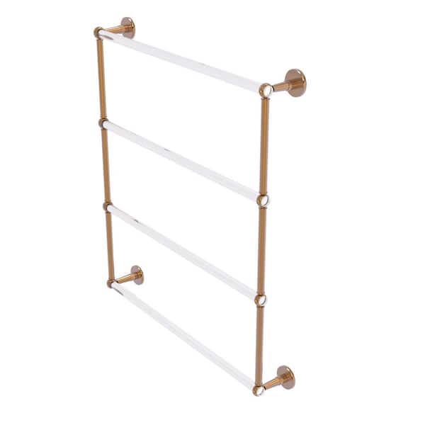 Allied Brass Clearview Collection 4 Tier 30 in. Wall Mounted Ladder ...