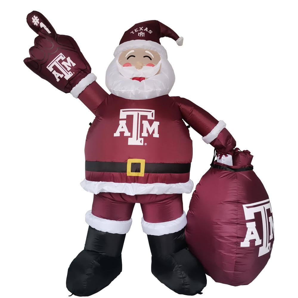 logobrands 7 ft. Texas A&M Santa Inflatable 620326 - The Home Depot