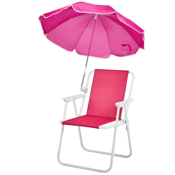 Karl home Pink Metal Folding Beach Chair(Set of 1) K1G56001262 - The ...