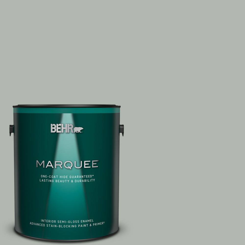 BEHR MARQUEE 1 gal. #PPU12-14 Verdigris Semi-Gloss Enamel Interior ...