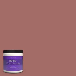 BEHR PREMIUM PLUS 8 oz. #S150-5 Vermilion Satin Enamel Interior ...