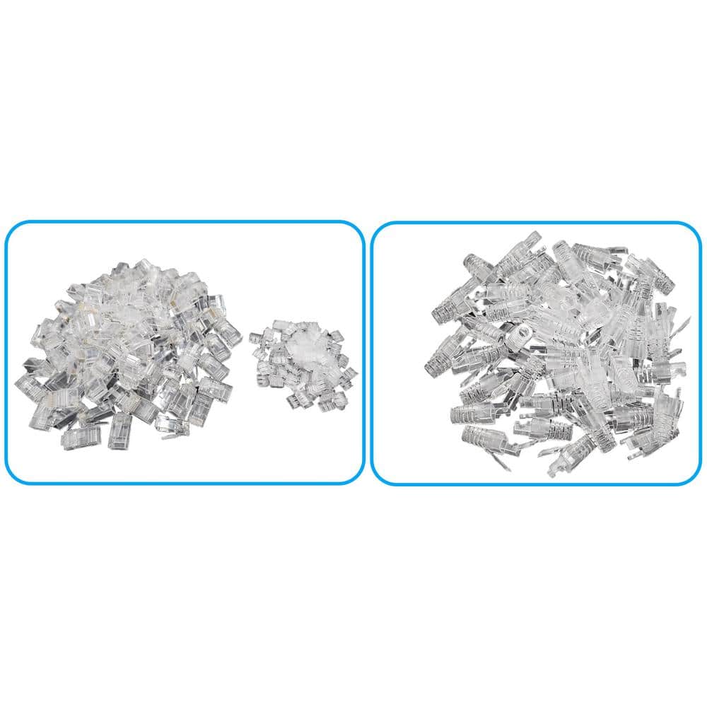 Micro Connectors, Inc Cat6/6A RJ45 Connectors & Boots For Slim Stranded ...