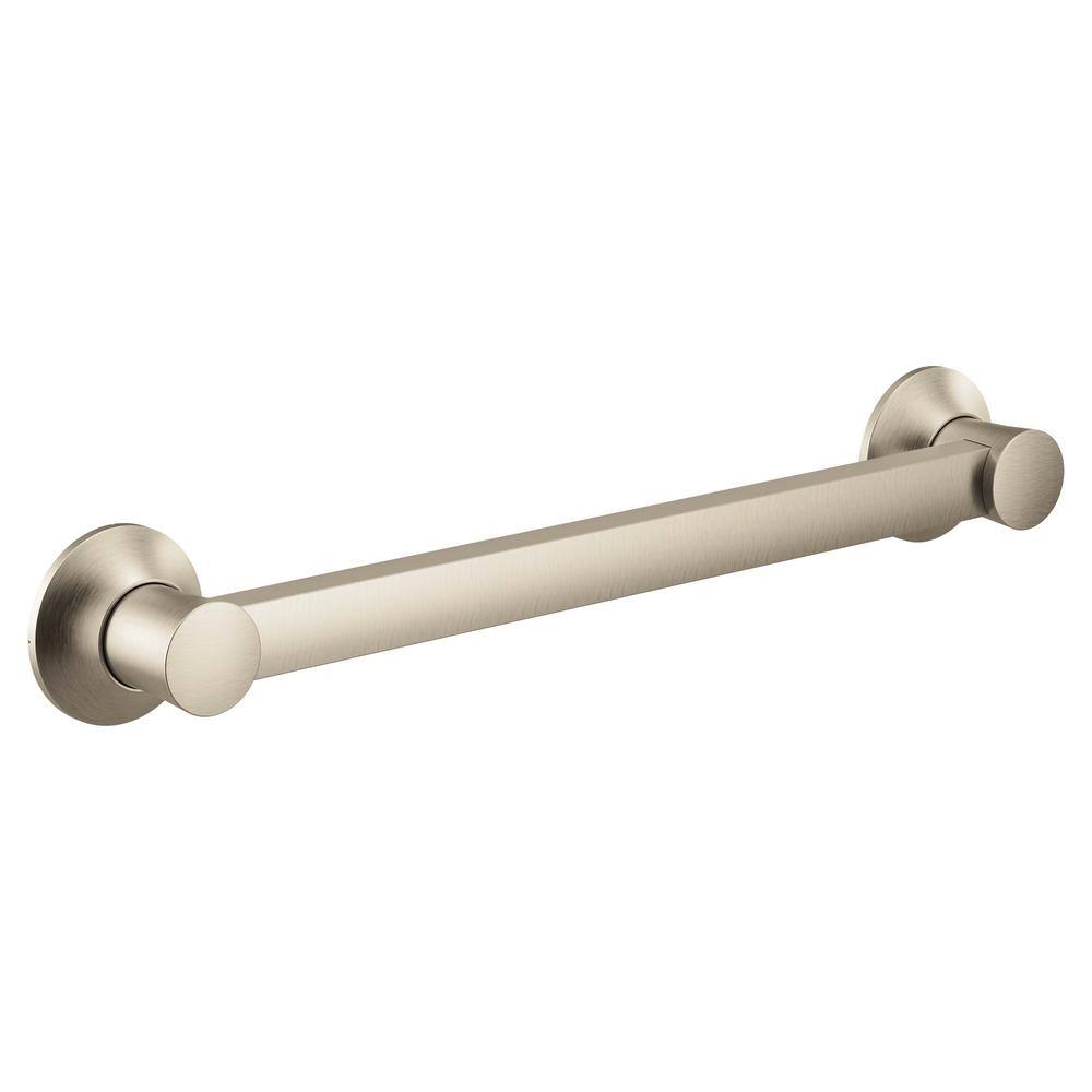 Moen Flara 42 in. x 1-1/4 in. Stainless-Steel Concealed Screw Grab Bar ...